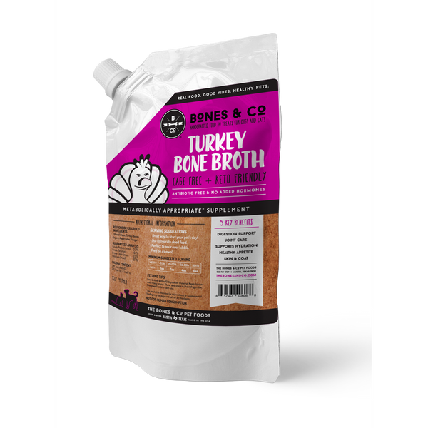 Bones & Co Turkey Bone Broth 16oz – Decker's Dog + Cat