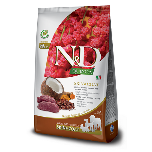 Farmina N&D Dog dry Skin & Coat venison adult Mini – Decker's Dog + Cat